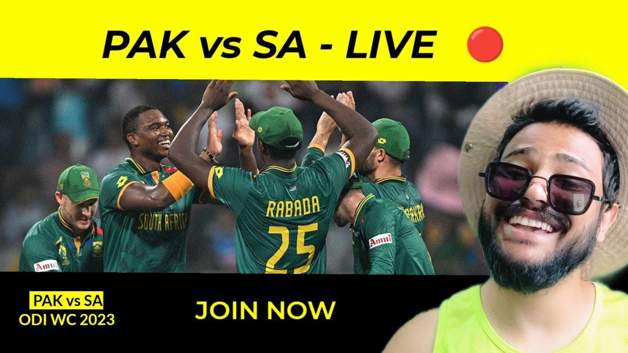 PAK vs SA 🔴 LIVE 🔴 Match 26 - LIVE SCORE ft. ODI WC 2023 - 🥳 - Kandy G ...