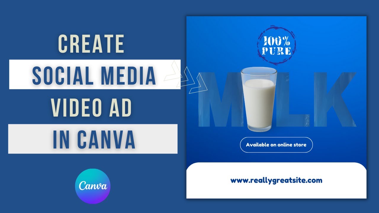 Create Social media video ad in Canva - YouTube