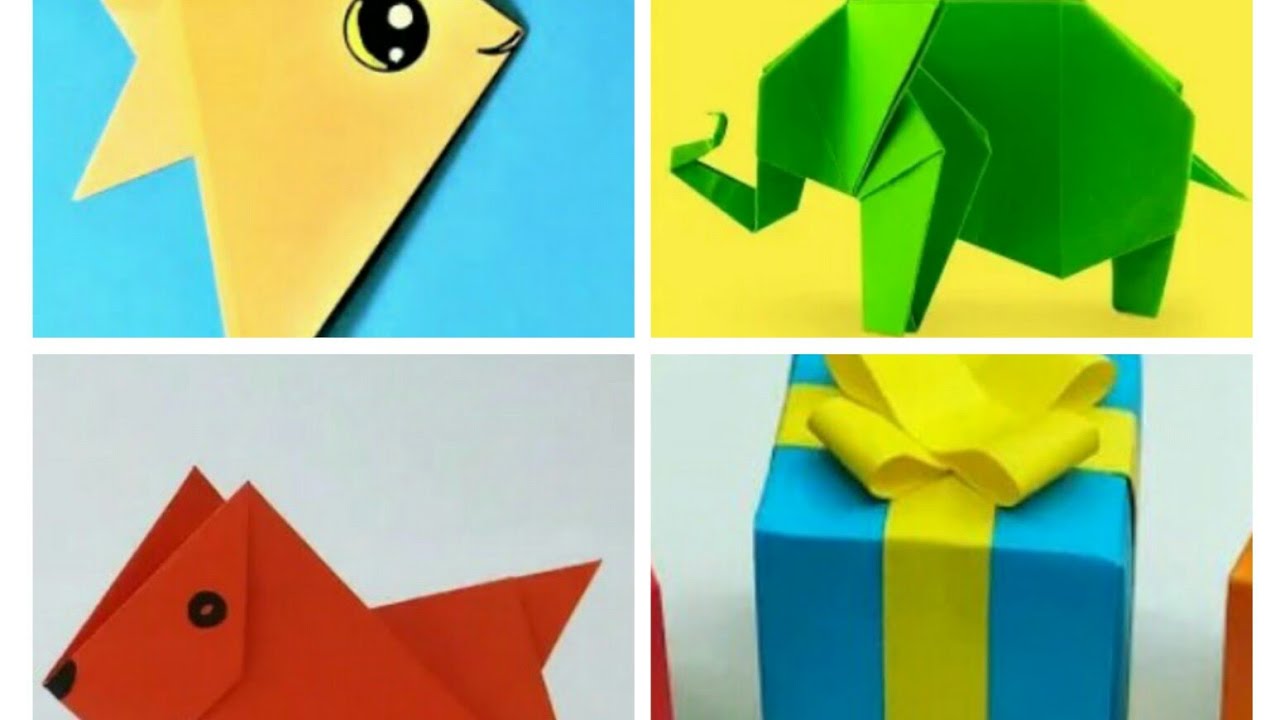 paper origami ideas/ easy paper origami /ideas for art students - YouTube