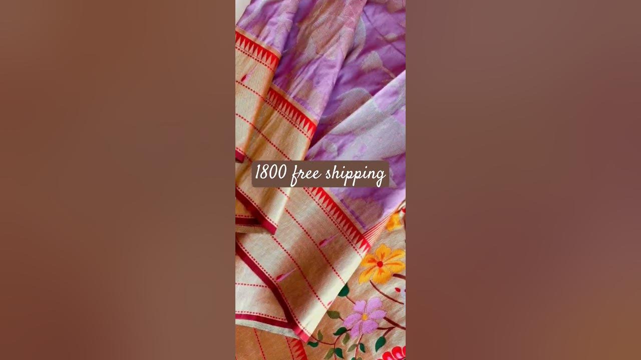 #Pure soft paithani silk saree # rich weaved paithani pallu #along with ... #Pure soft paithani silk saree # rich weaved paithani pallu #along with ...