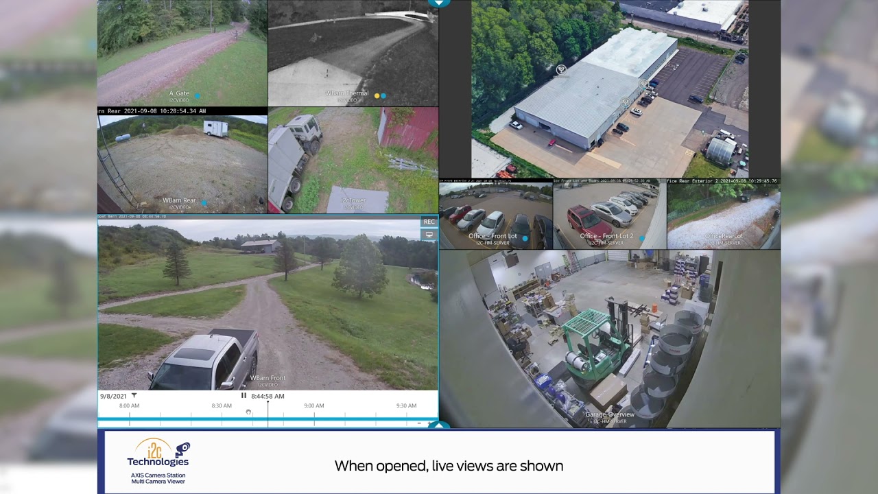 AXIS Camera Station Multi Camera View - i2c Technologies - YouTube