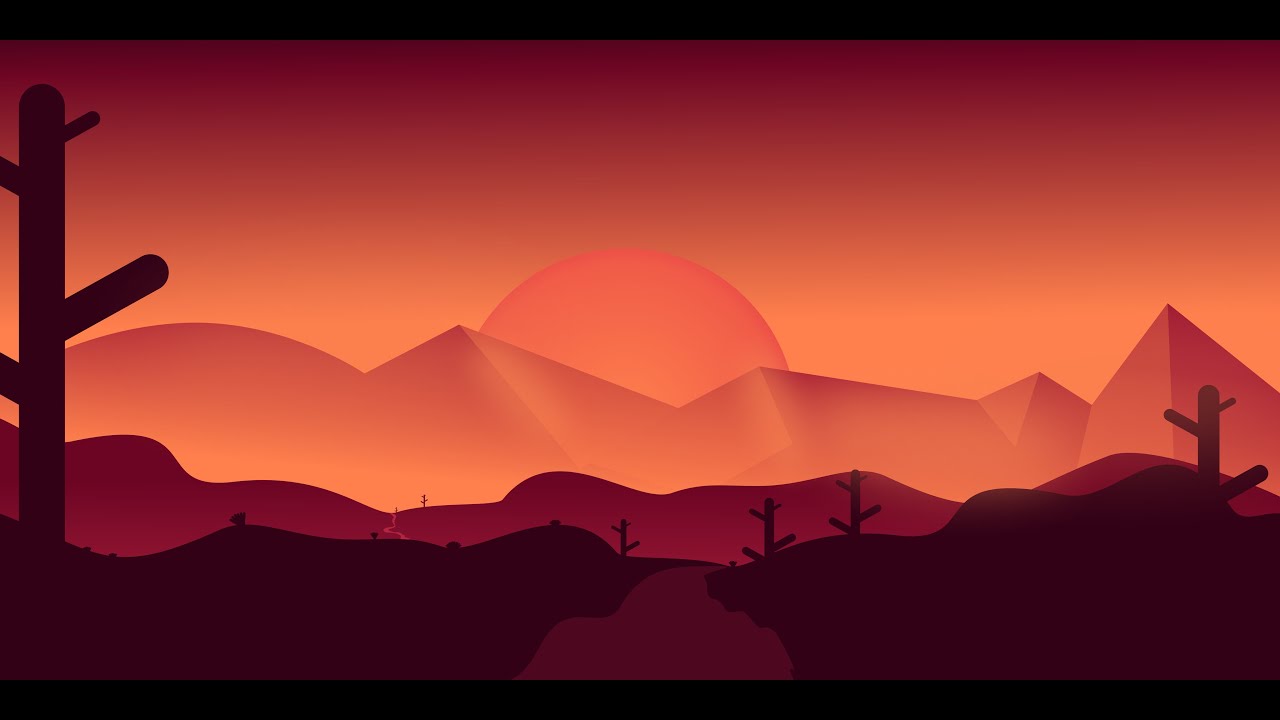 Desert Scene Illustration on CorelDraw Expoundia™ - YouTube