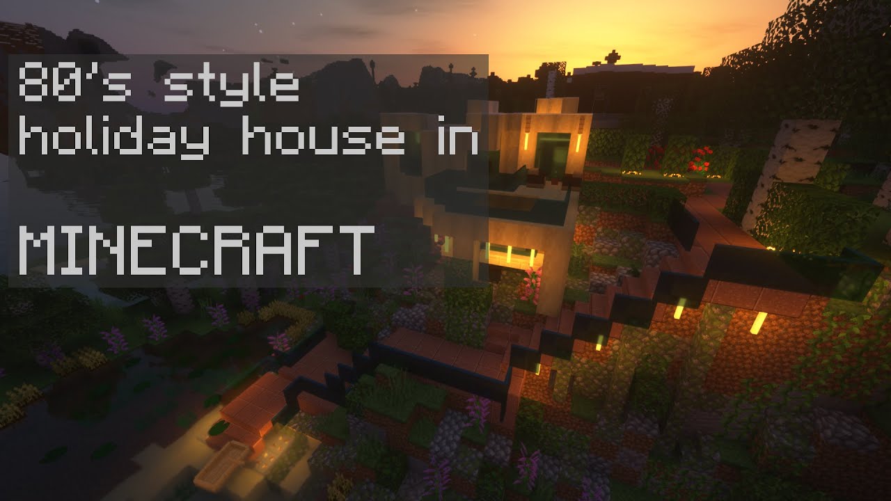 MINECRAFT | 80's holiday house Trailer - YouTube