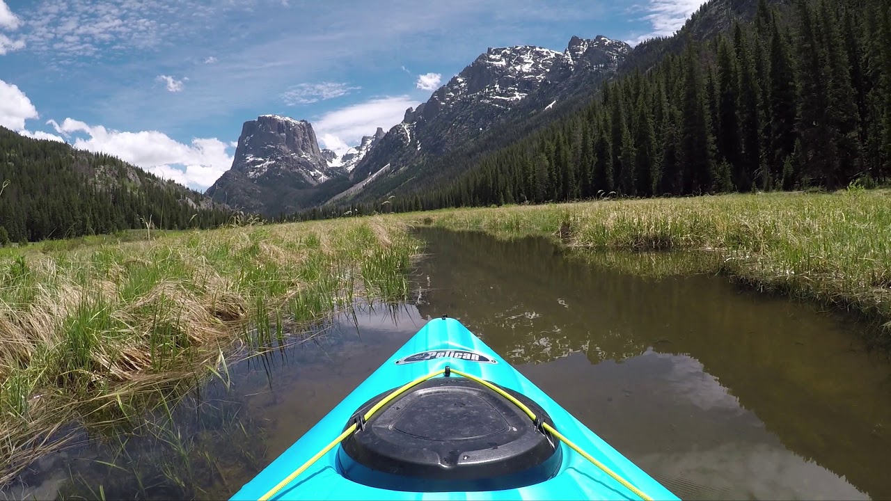 Kayaking a Channel in the Upper Green River with Square Top View - YouTube