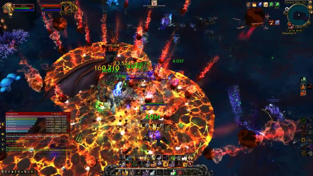 WoW Legion - Invasion Point: Aurinor - YouTube