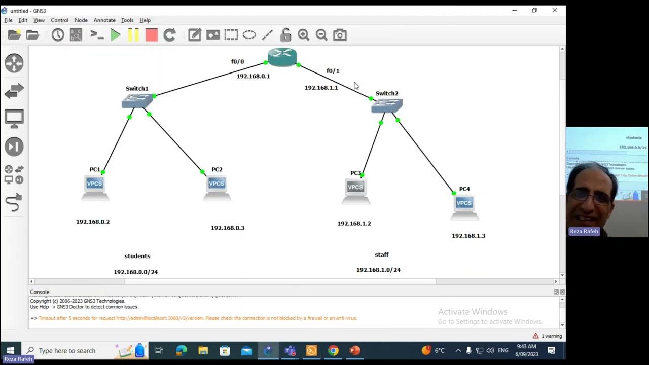GNS3 Tutorial Part 1 Subnetting, Router Configuration and DHCP - YouTube