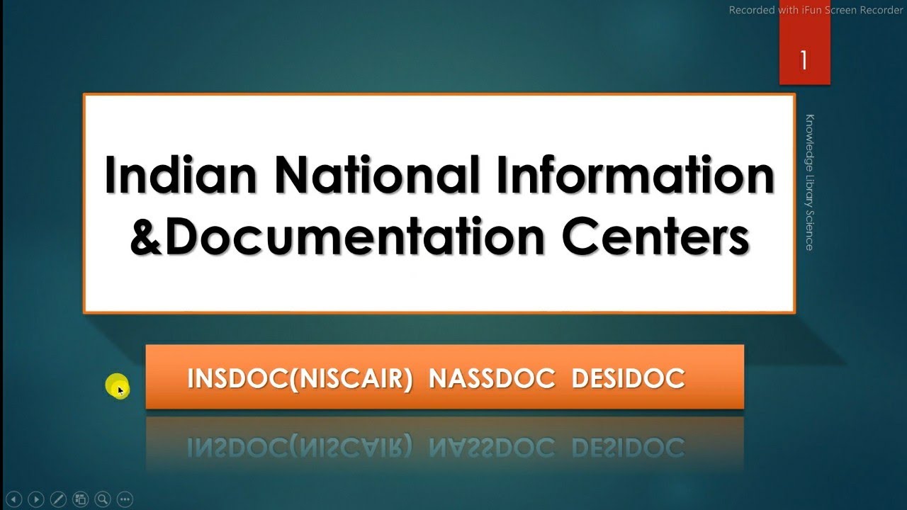 Documentation Centers|| INSDOC NISCAIR|| NASSDOC|| DESIDOC - YouTube