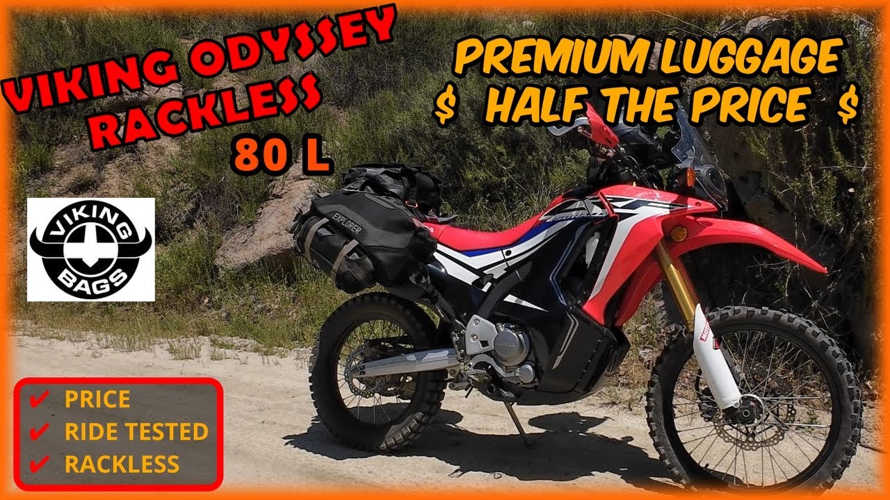 VIKING 80L RACKLESS LUGGAGE | MOTO CAMPING | CRF 300 | MOSKO RECKLESS ...