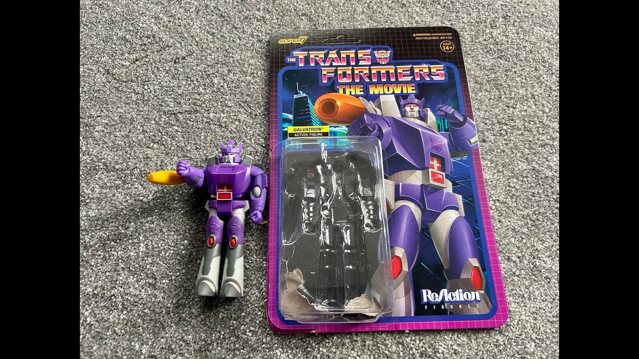 ReAction Galvatron Figure Review Super 7 - Transformers The Movie - YouTube