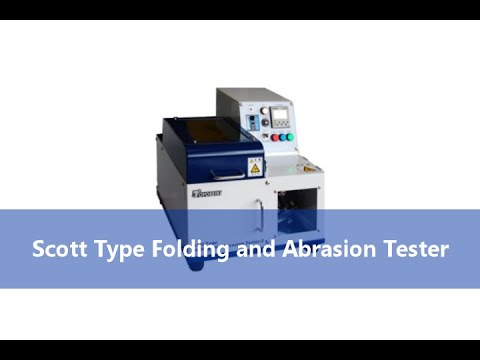 Scott type Crease-Flex Abrasion Tester (Scott type Folding and Abrasion ...
