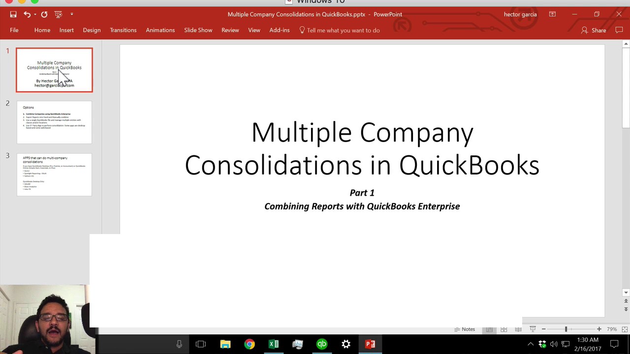 Consolidating Reports in QuickBooks Enterprise and QuickBooks Desktop ...