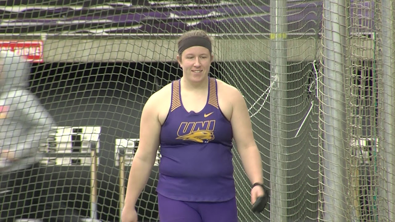 UNI Track and Field - 2018 Jack Jennett - Sarah Pate 1st weight throw ...