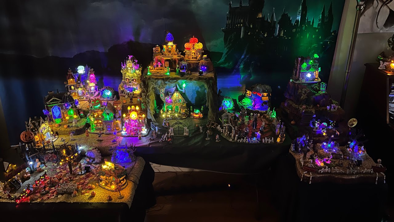 2025 Spooky Town Display - YouTube