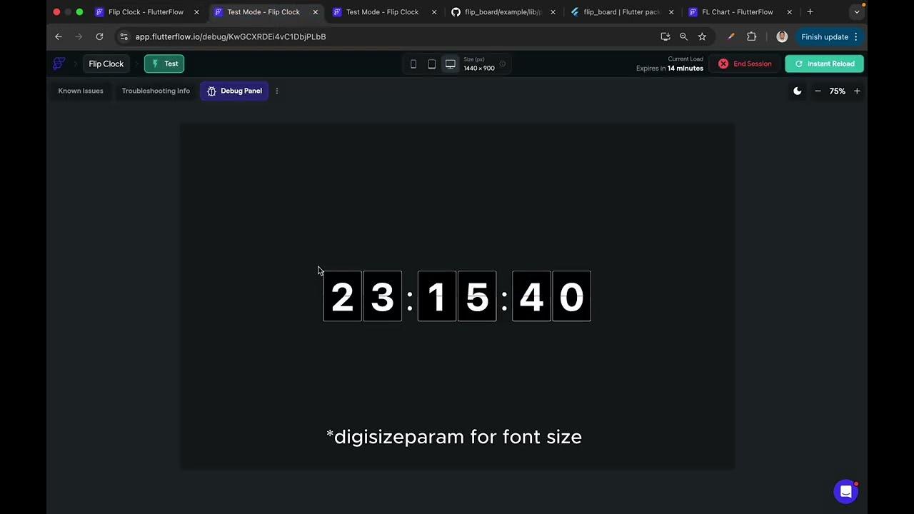Flutterflow Flip Board Flip Clock - YouTube