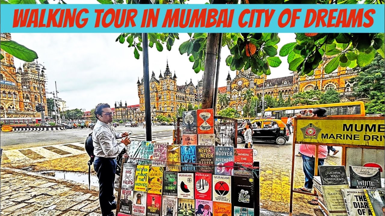 Walking in Streets of Mumbai, CST Railway Station to Flora Fountain ...