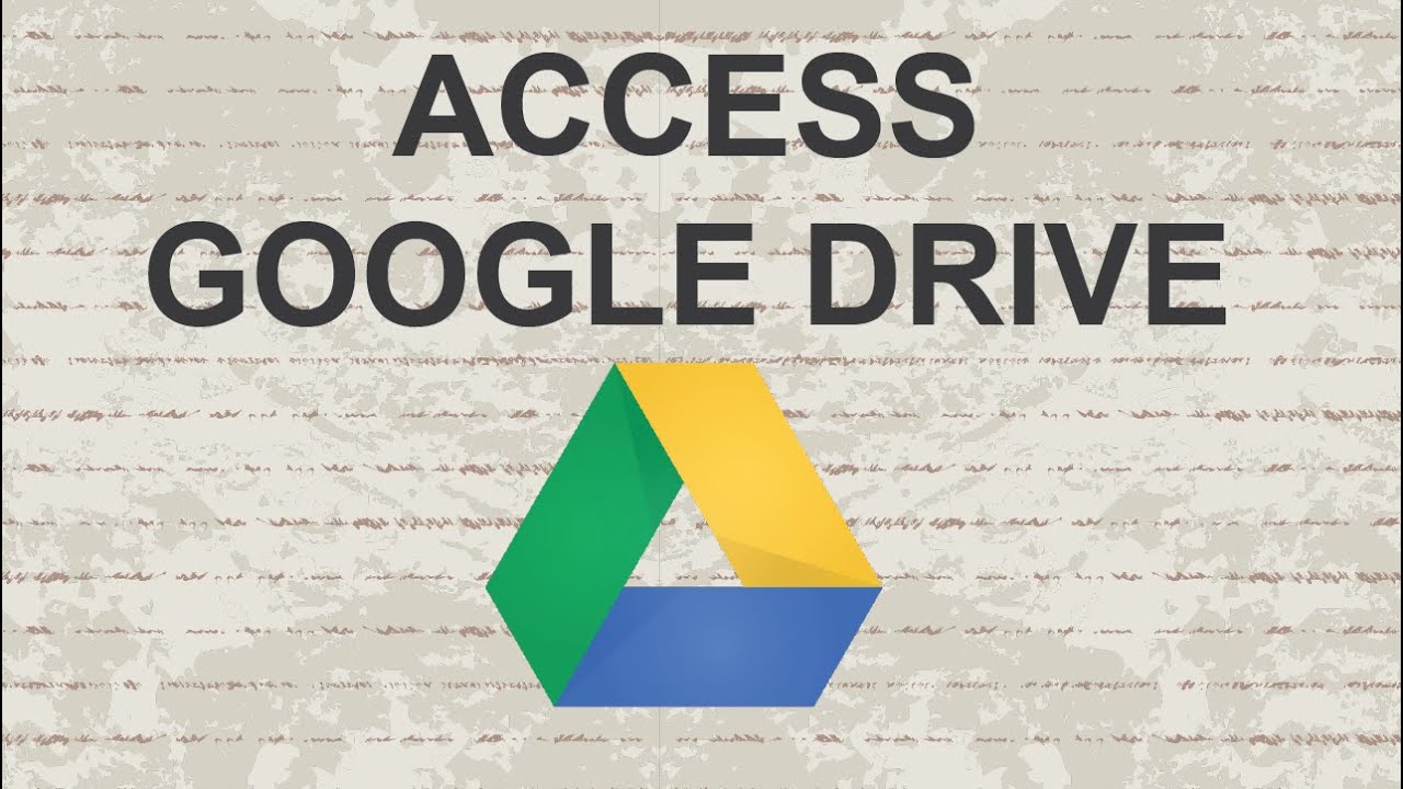How to access Google Drive - YouTube