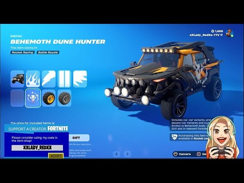 NEW | BEHEMOTH (Car Body) DUNE HUNTER (Decal)-Fortnite - YouTube