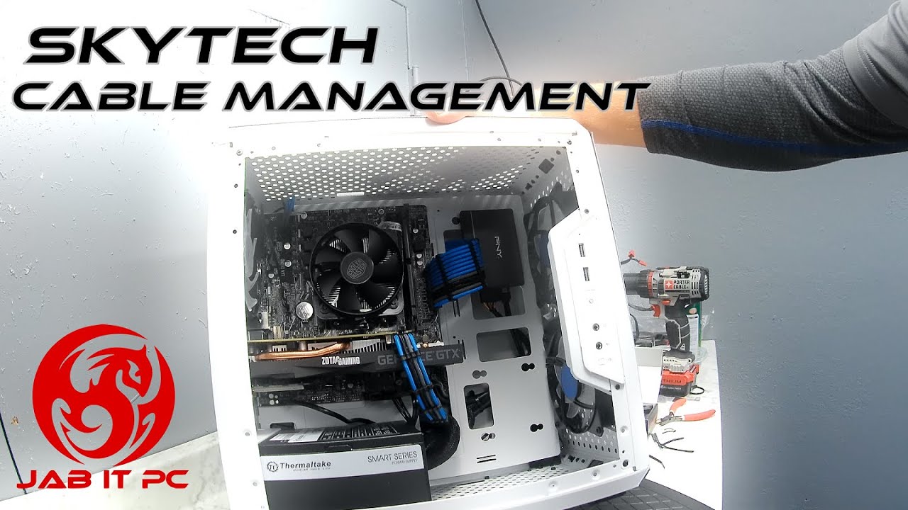 SkyTech Gaming PC - Cable Management - YouTube