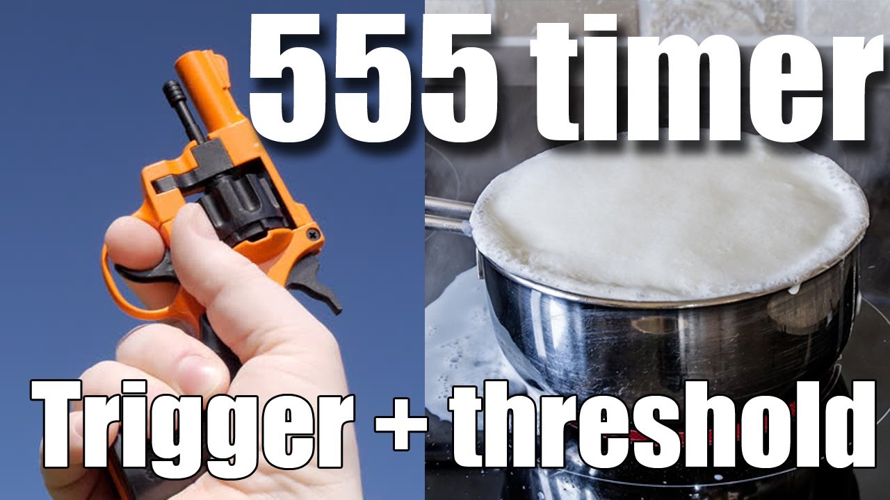 555 timer trigger and threshold explained in action - YouTube