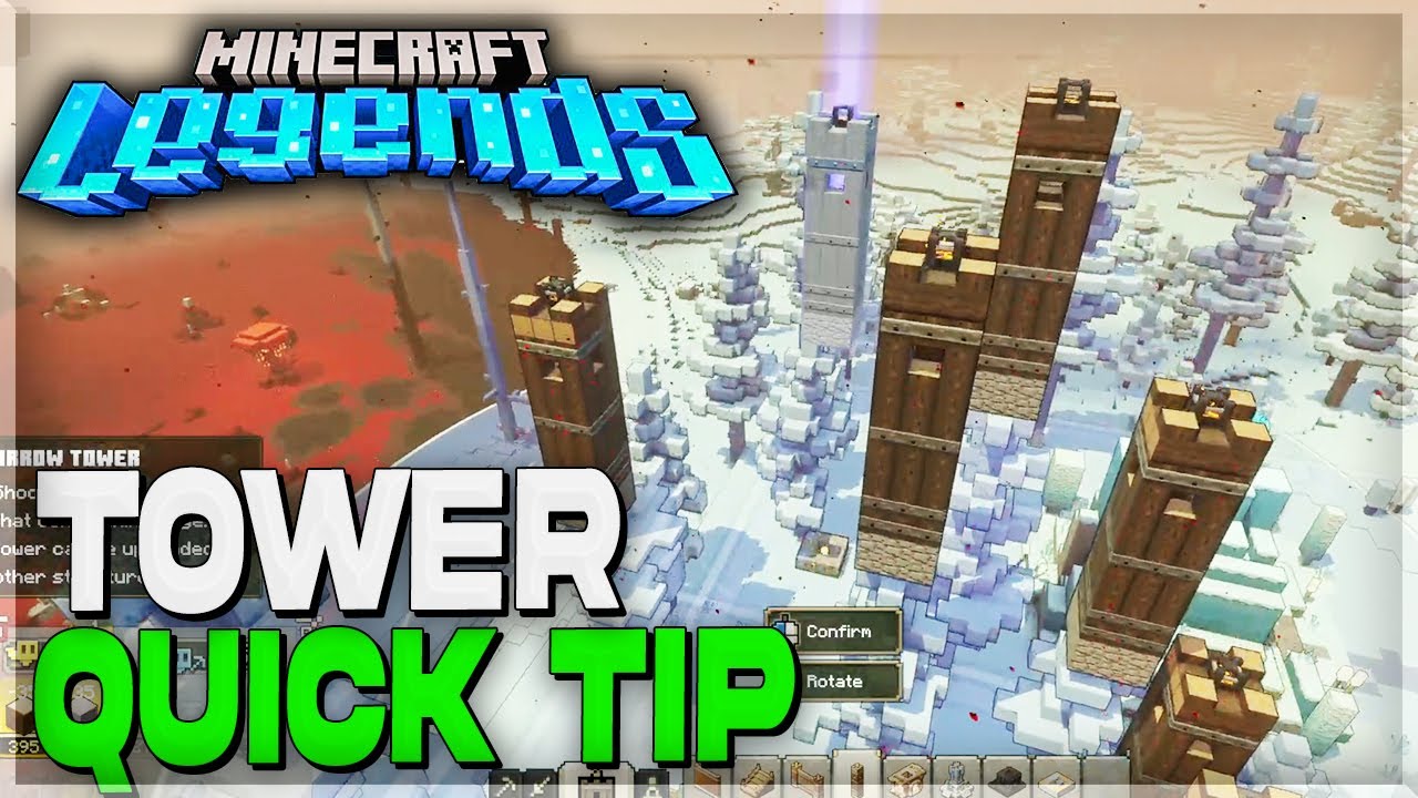 Minecraft Legends - BUILD Your Towers LIKE THIS! (Quick Guide) - YouTube