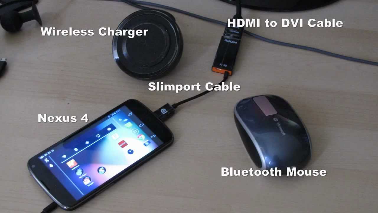 Nexus 4 To Computer Monitor - YouTube