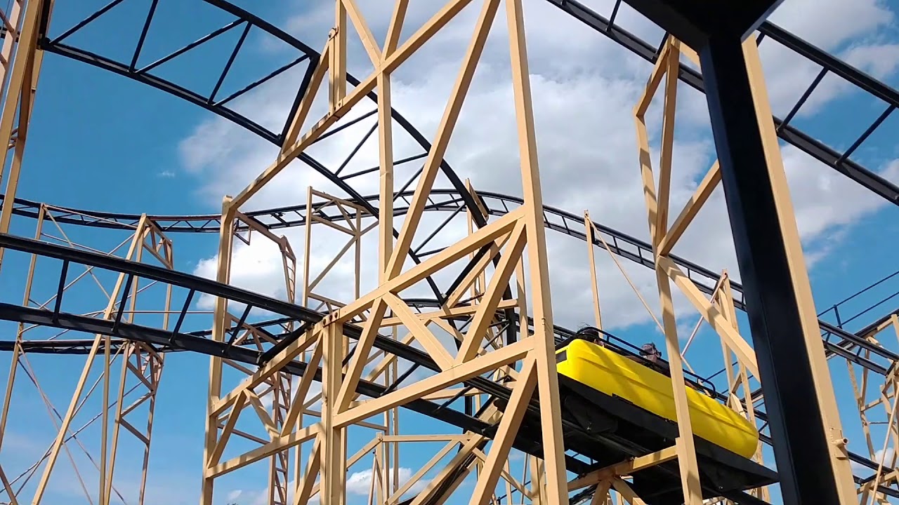 What's The Vibe @ Adventure Park USA?! Wildcat Roller Coaster POV - YouTube