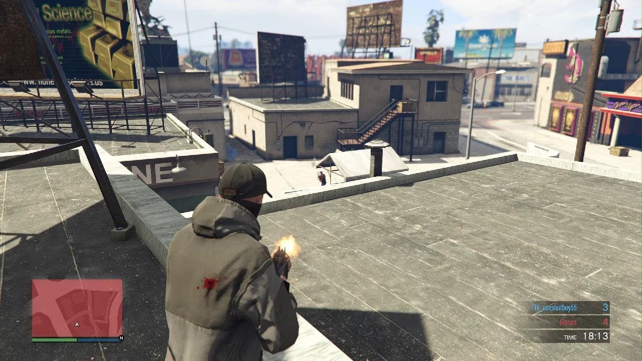 PvP gta 5 free aim close match - YouTube