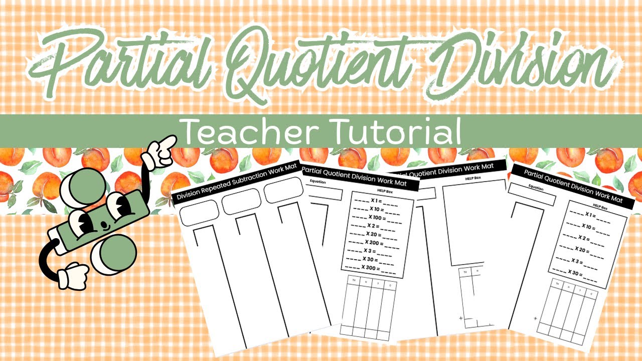 Partial Quotient Division Method Teacher Tutorial - YouTube