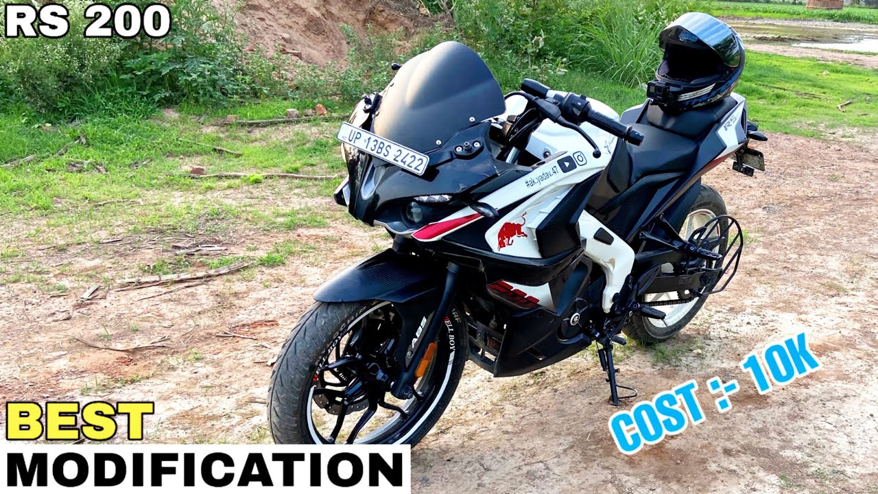 2021 BAJAJ PULSAR RS 200 MODIFICATION | BEST MODIFIED RS 200 | इतना काम ...