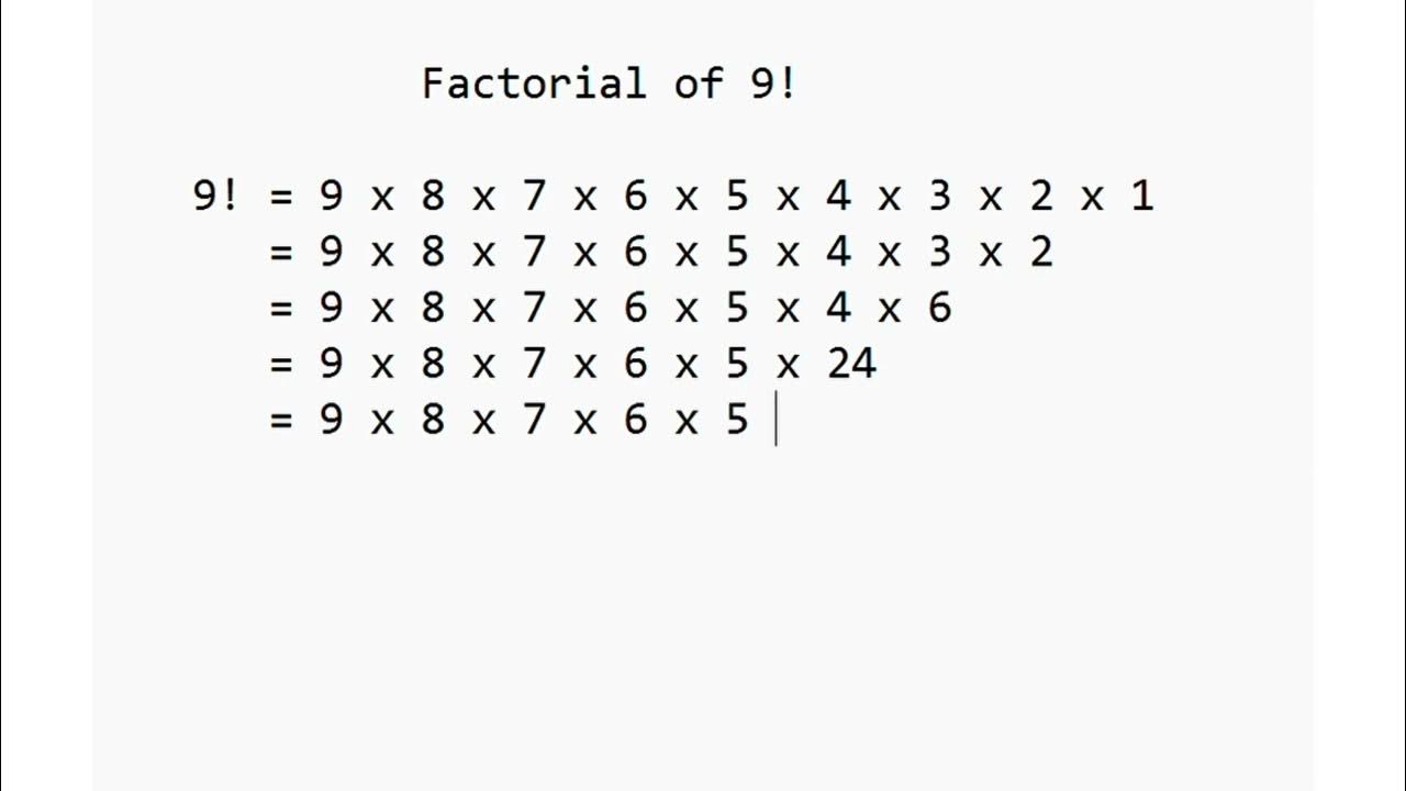 #factorial #mathematics #maths #puremaths #notes #factorialof9 ...