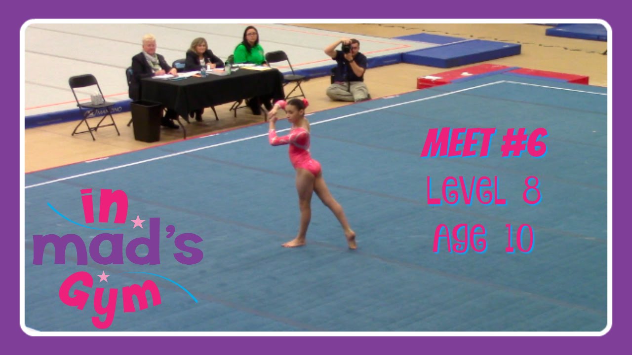 Level 8 Gymnastics Meet | Age 10 | Meet 6 | Harford Trophy | In Mad's ...