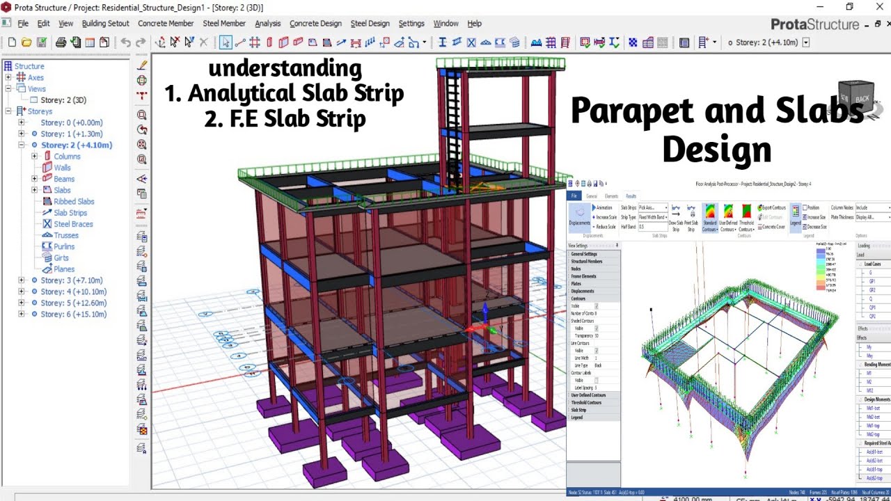 RC PARAPET AND SLAB DESIGN - YouTube