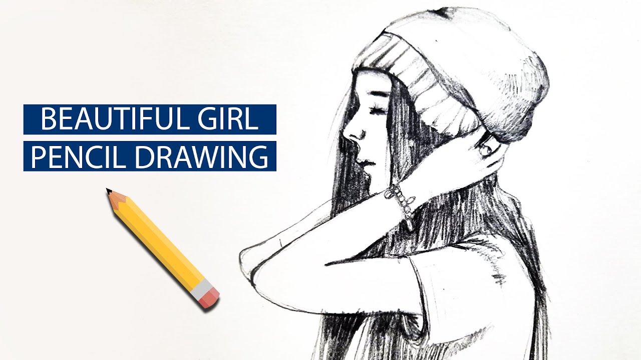 how to draw a girl step by step | girl drawing | pencil sketch - YouTube