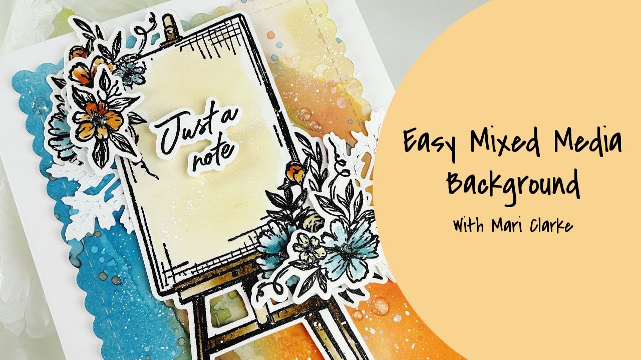 How Can You Make an Easy Mixed Media Background? - YouTube