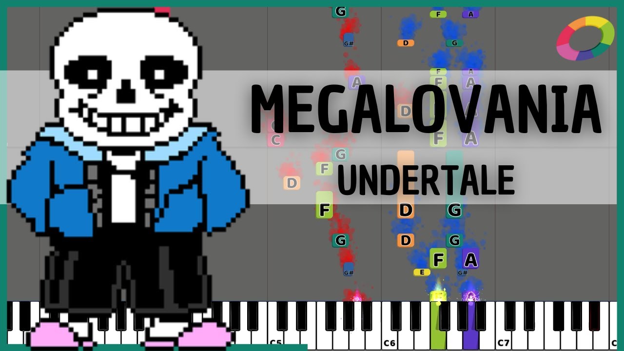 Megalovania - Piano Tutorial with Color-Coded Notes | Learn Undertale's ...