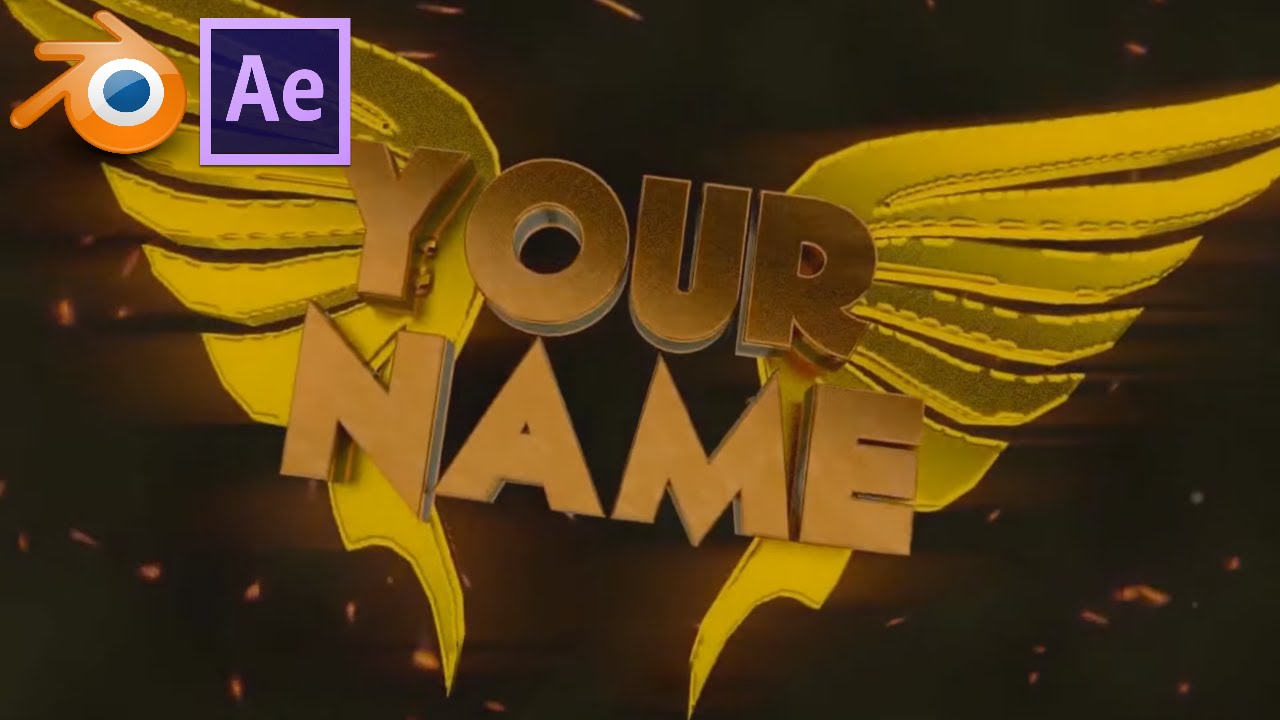 Free 3D Wings Blender Intro Template # 66 ¦ Blender - YouTube