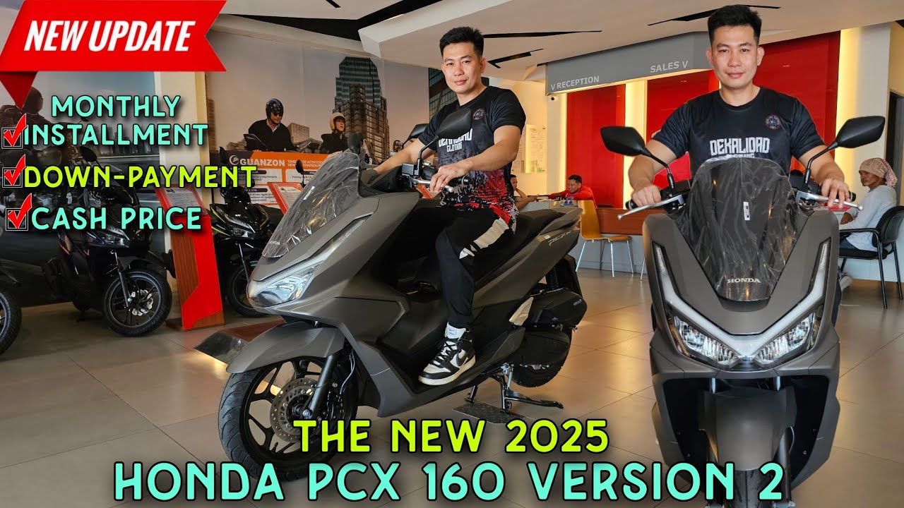 HONDA PCX 160 V2 CBS 2025 MODEL MATTE GRAY - YouTube