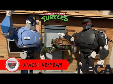 NECA TMNT EVIL REX-1 REVIEW & DONATELLO'S LAB TALKBACK!! - YouTube