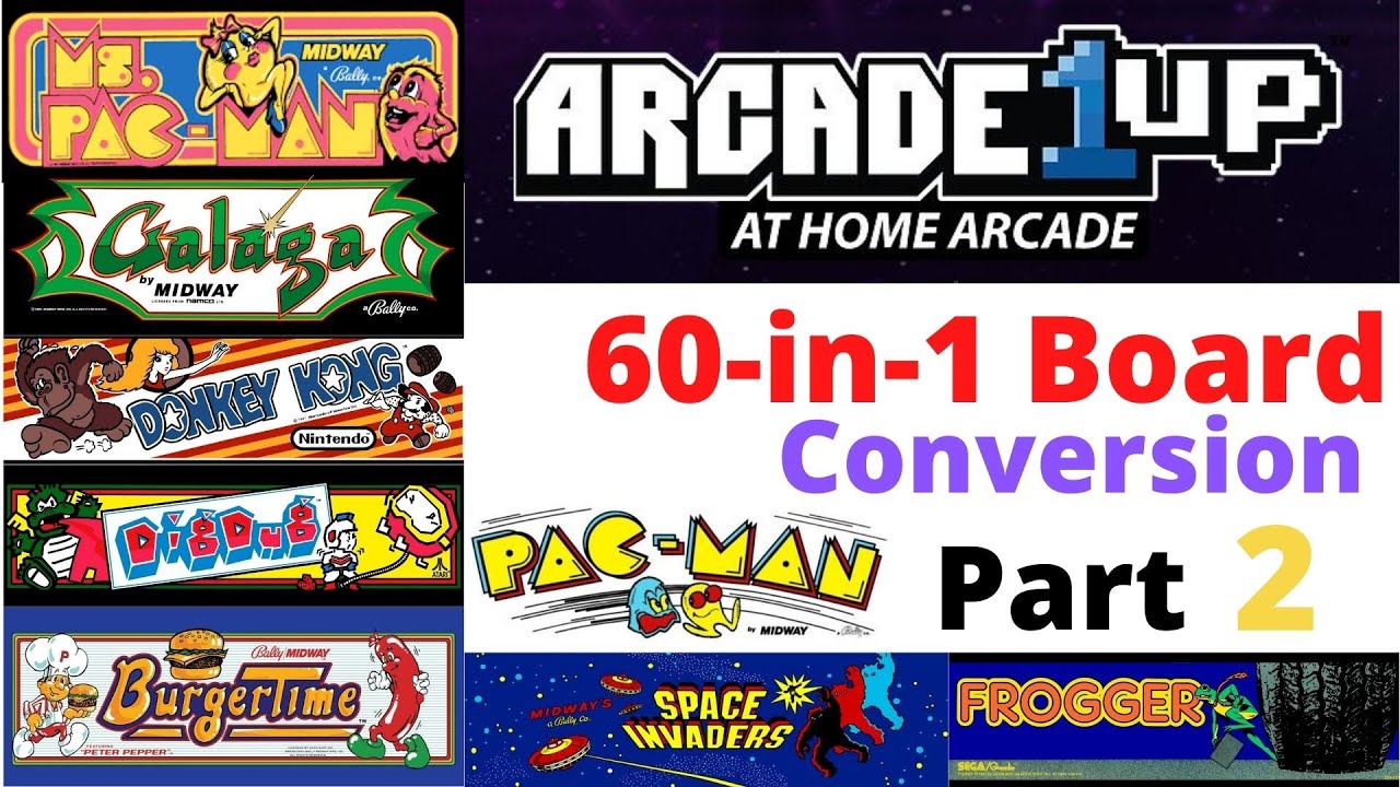 Part 2 - A1UP - Cabinet Conversion to 60 in 1 Board - MultiCade - iCade ...