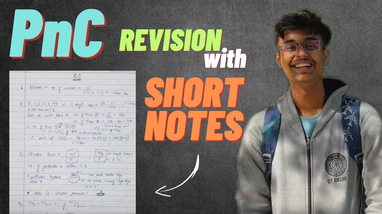 PnC Revision under 20 Minutes for JEE Mains & Advanced | Short Notes ...