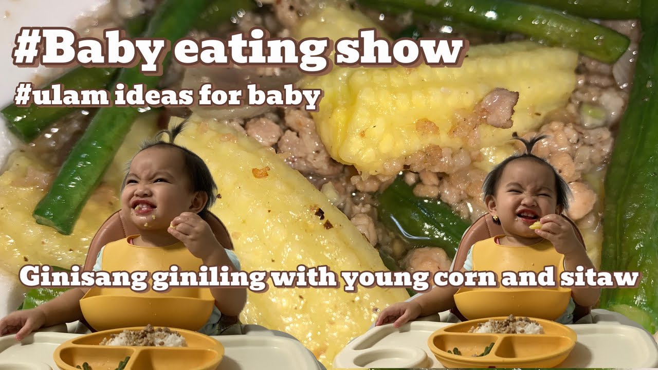 Ginisang giniling with young corn and sitaw | Healthy food for baby ...
