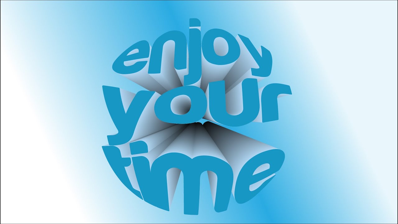 Create 3D circle Shape Text In Illustrator | Typography Design - YouTube