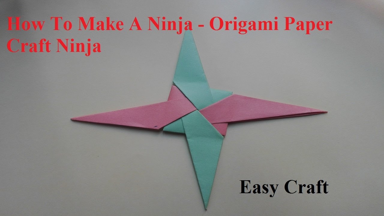 How To Make A Ninja ।। Origami Paper Craft Ninja - YouTube
