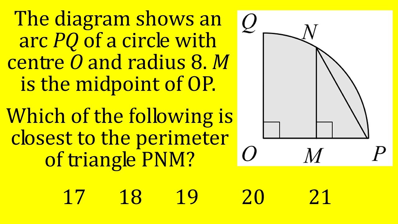 IMC 2017 q22 (UK Intermediate Maths Challenge) - YouTube