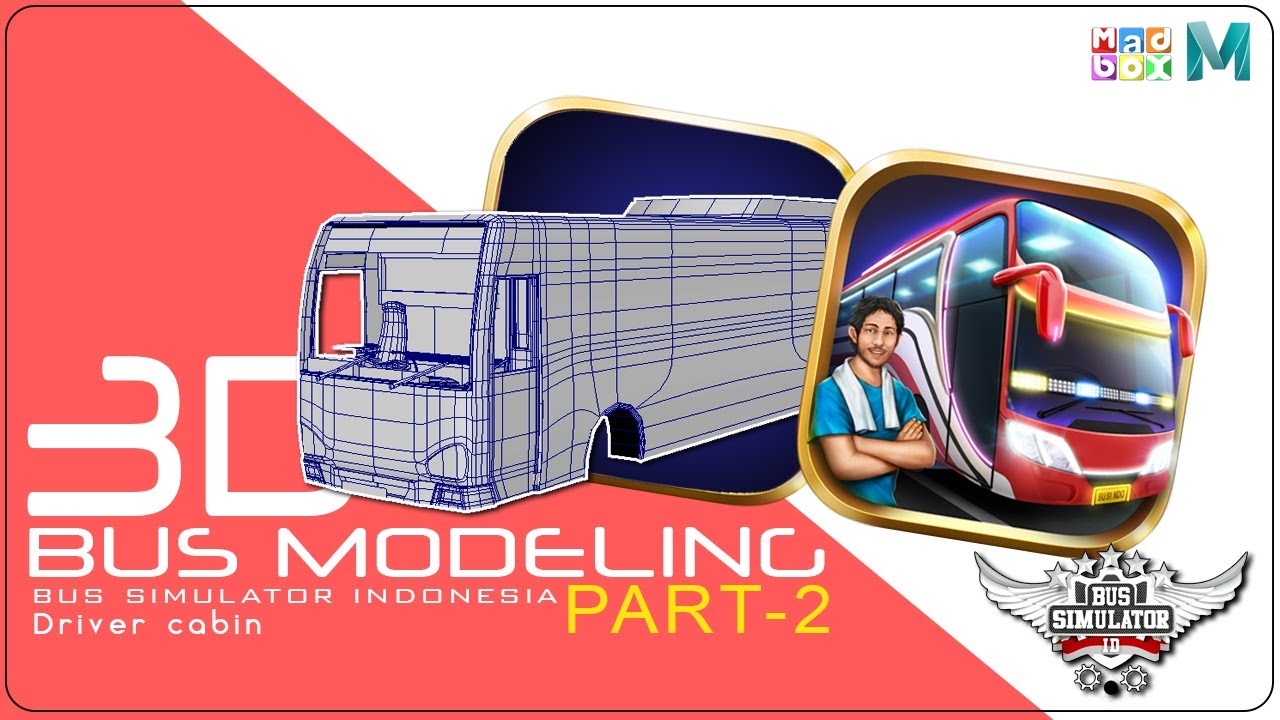 Bus 3D Modeling | driver cabin | Bus Simulator Game Part-2 - YouTube