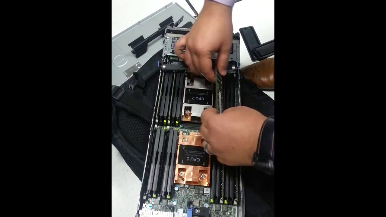 Dell PowerEdge M630 Memory Upgrade from 64 Gb to 128 gb - YouTube