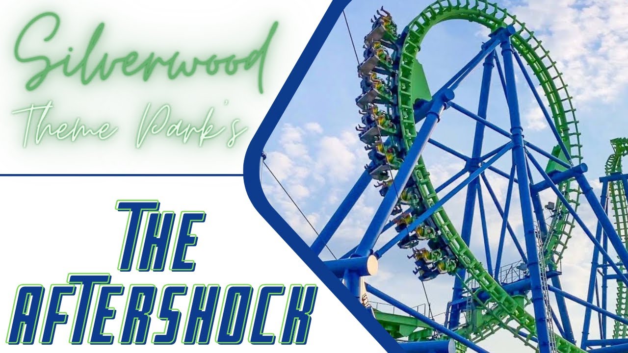 The Aftershock Roller Coaster at Silverwood Theme Park - YouTube