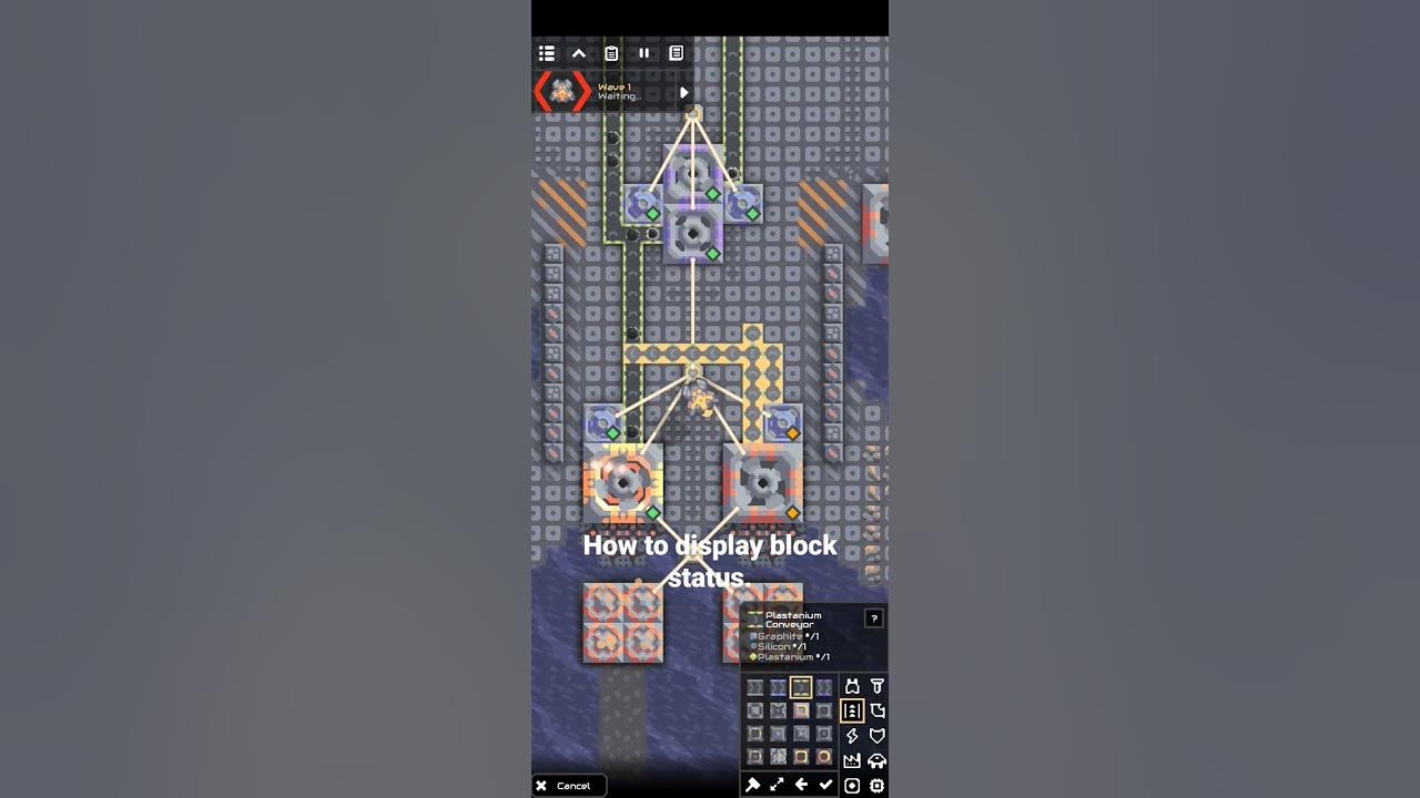 [MINDUSTRY] How to display block status. - YouTube