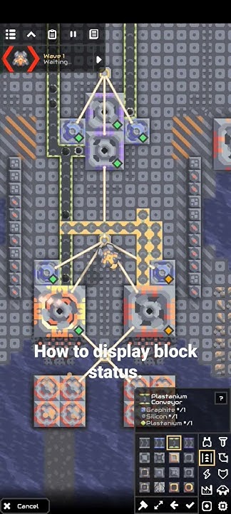 [MINDUSTRY] How to display block status. - YouTube