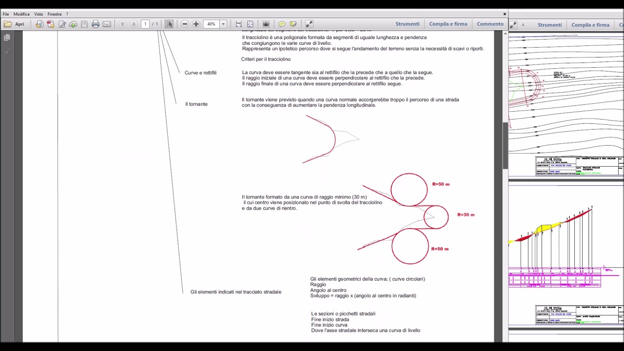 progetto stradale esposizione all'esame 1 riepilogo degli argomenti ...
